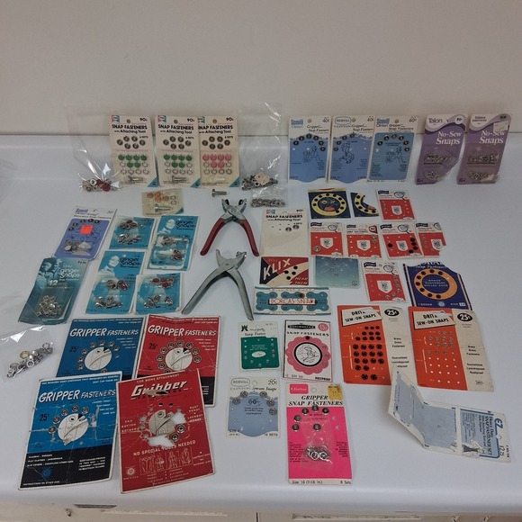 Lots of Brands Talon Dritz | Design | Massive Vintage Snap Fasteners ...